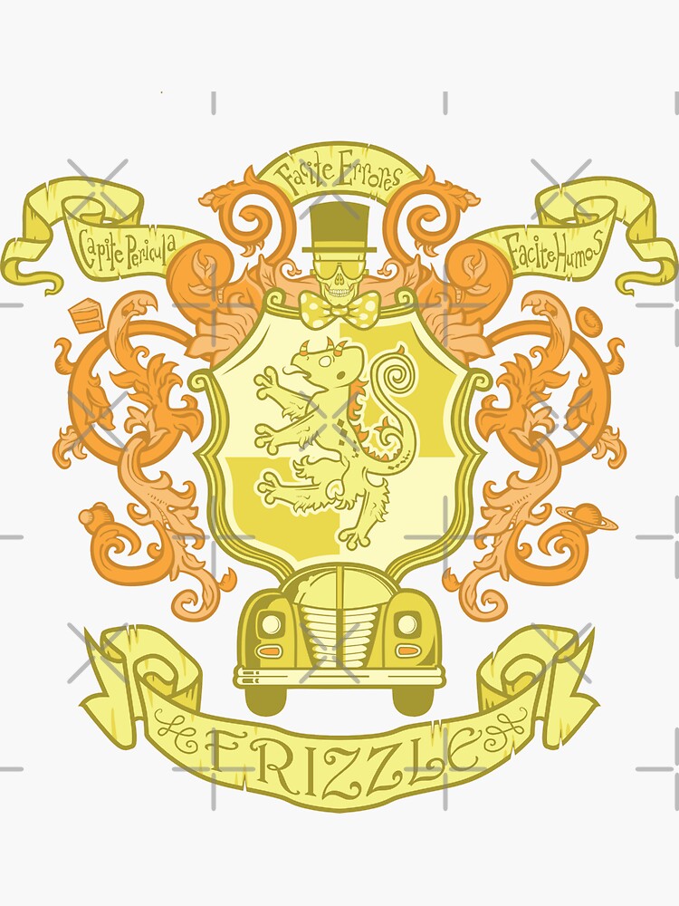 "Frizzle Family Crest" Sticker for Sale by knightsofloam | Redbubble