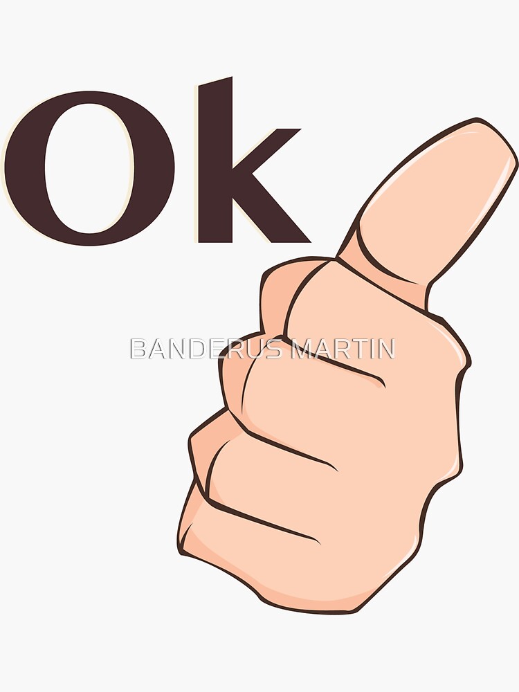 "It's ok" Sticker by Ignasi | Redbubble