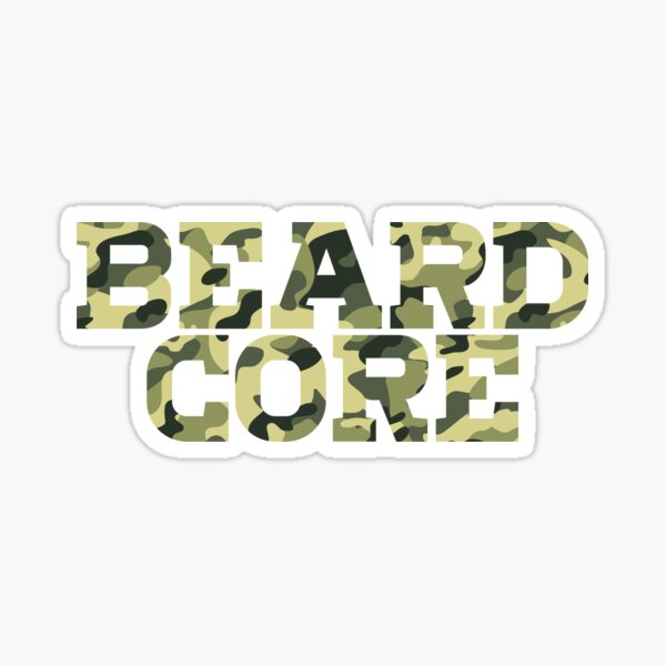 "xBEARD COREx" Sticker for Sale by rule30 | Redbubble