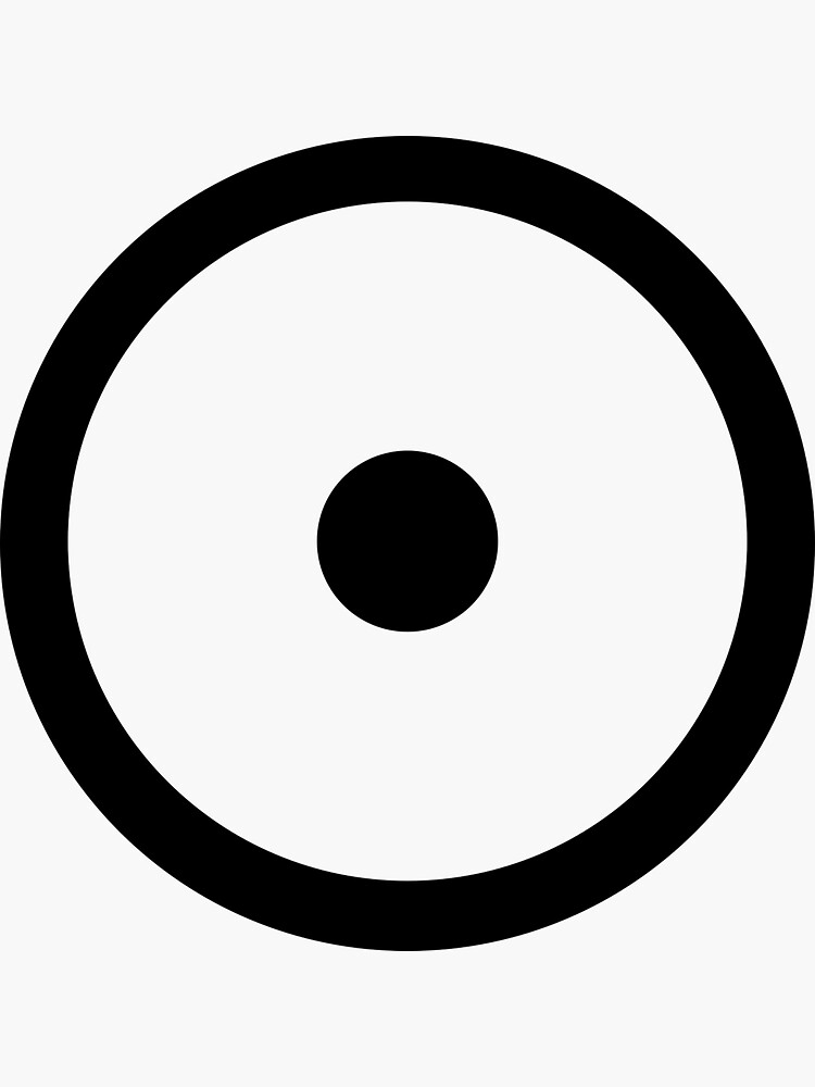 "Gold / Sun Alchemical Symbol" Sticker by cadellin | Redbubble