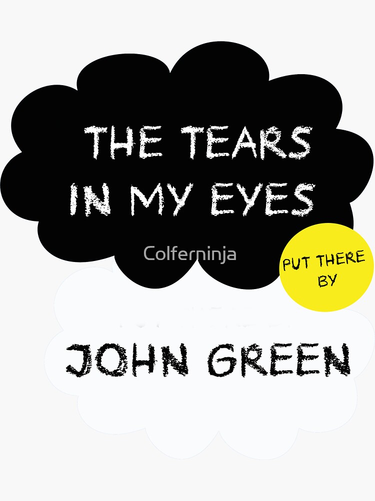 "Tfios John Green Cover parody shirt." Sticker for Sale by Colferninja ...