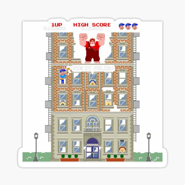 "Fix-It Felix Jr." Sticker for Sale by Reibusu | Redbubble