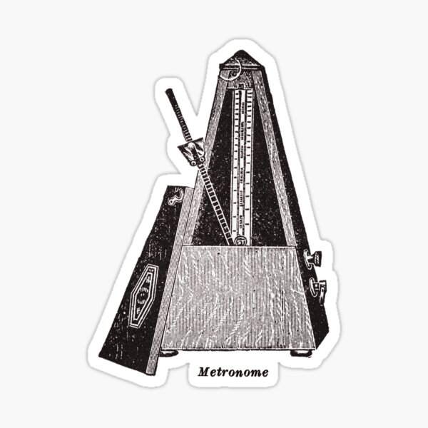 "Metronome circa 1920s" Sticker by CircaWhat | Redbubble