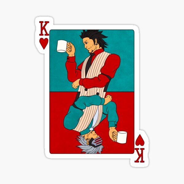 "Godot: The King Of Hearts" Sticker for Sale by stonesong | Redbubble