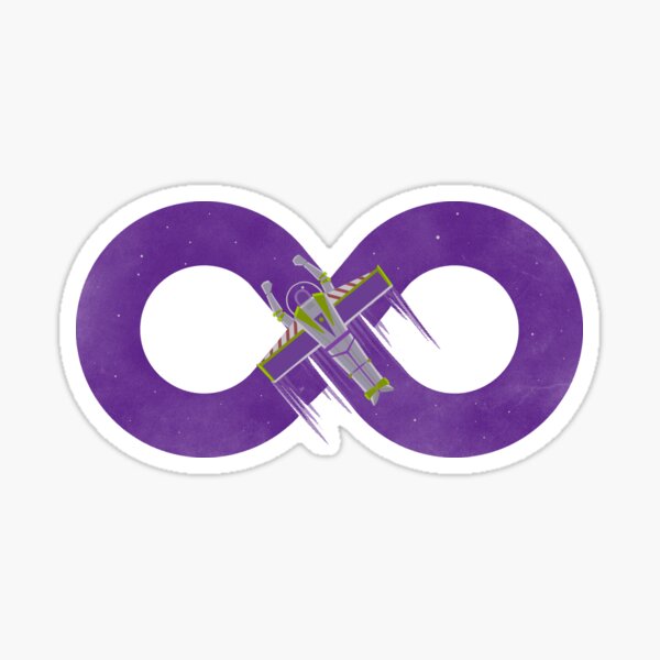 "To infinity and beyond" Sticker for Sale by Naolito | Redbubble