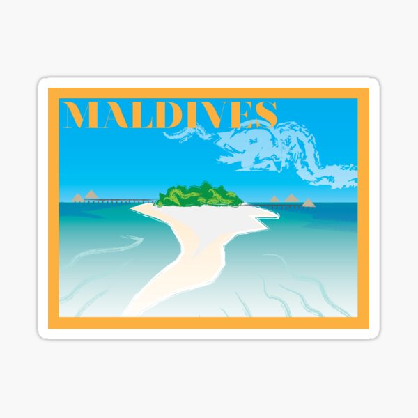 "Maldives" Sticker for Sale by pollybeam | Redbubble