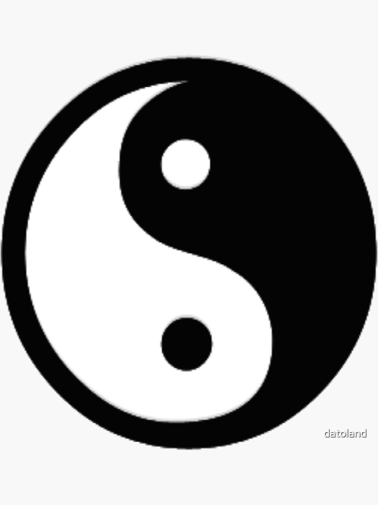 "Jing-Jang" Sticker by datoland | Redbubble