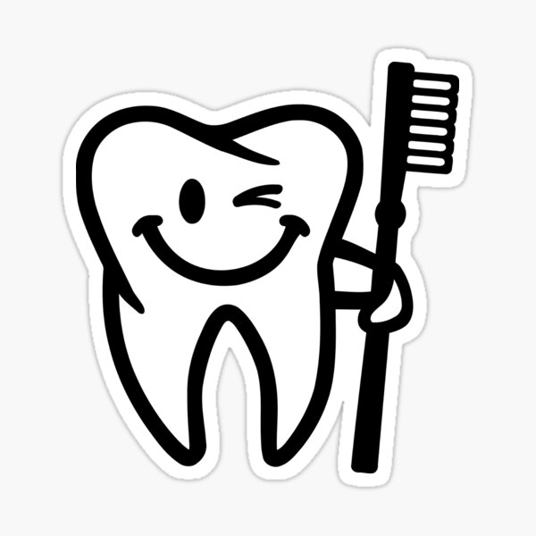 Toothbrush Stickers | Redbubble