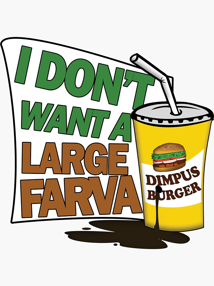 "Large Farva!" Sticker by Graphix247 | Redbubble