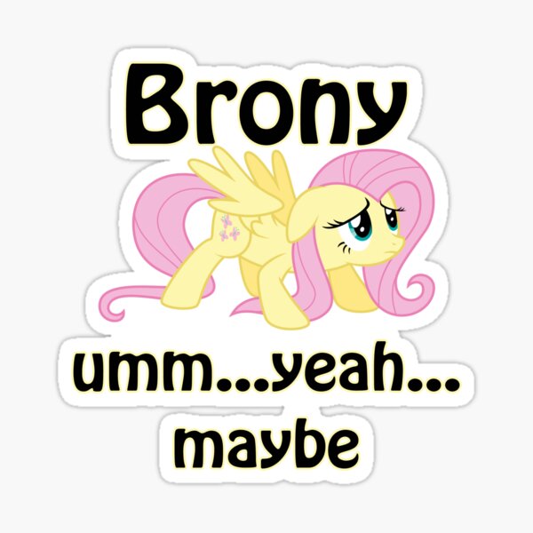 "Shy Brony" Sticker by BowserBasher | Redbubble