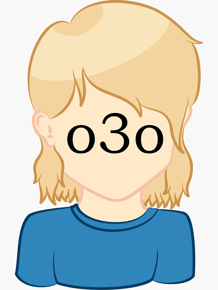 "o3o - Emoticon Face" Sticker for Sale by StellaHagane | Redbubble