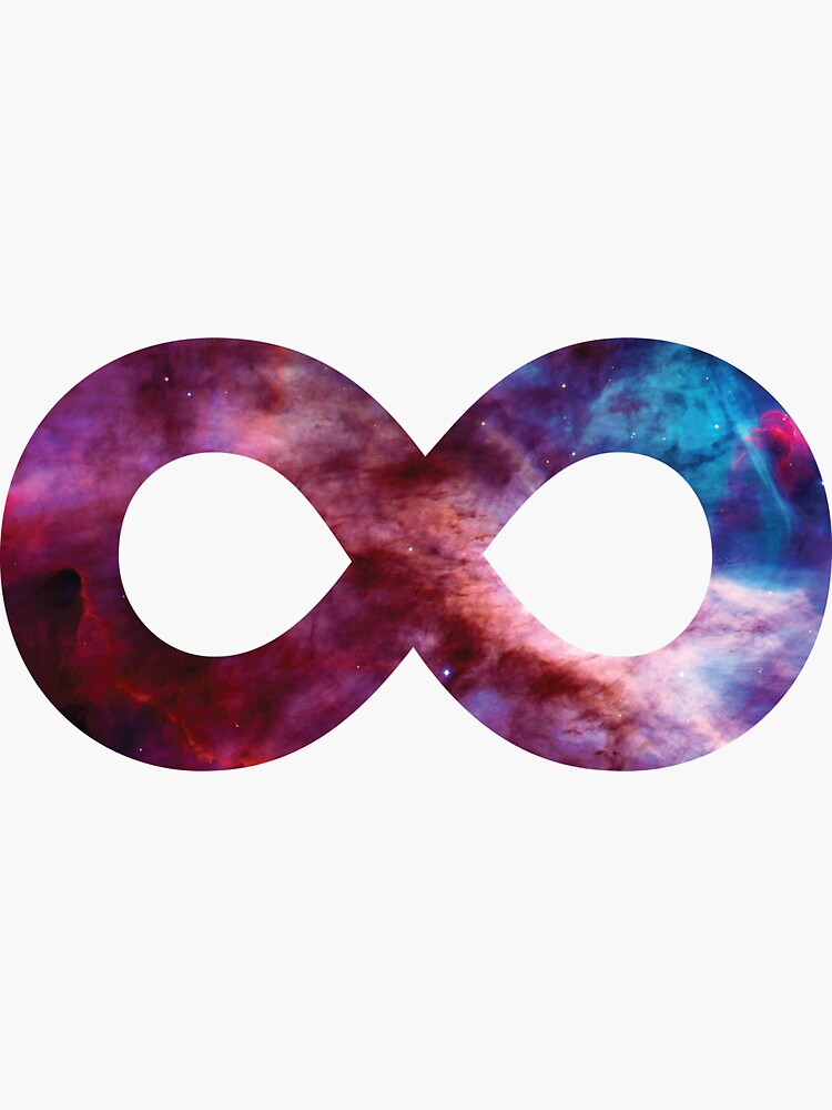 "Center of Omega | Infinity Symbol | Fresh Universe" Sticker by ...