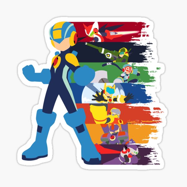"Megaman: Souls of a Hero V2 Minimal" Sticker for Sale by jax89man ...