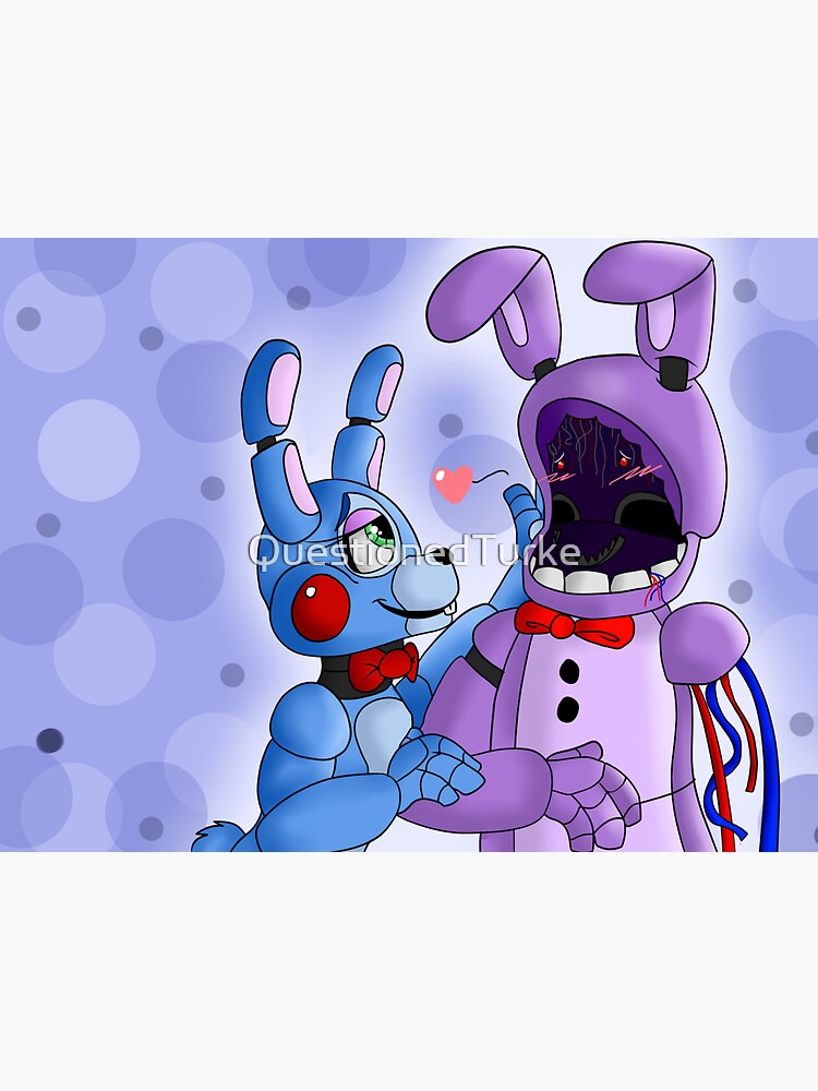 "FNaF: Bonnie and Withered Bonnie" Sticker for Sale by QuestionedTurke ...