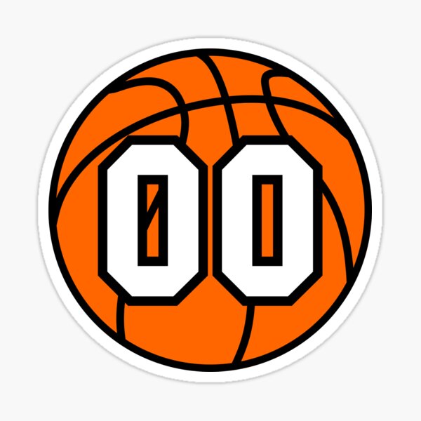 "Basketball 00" Sticker by TheAtomicSoul | Redbubble