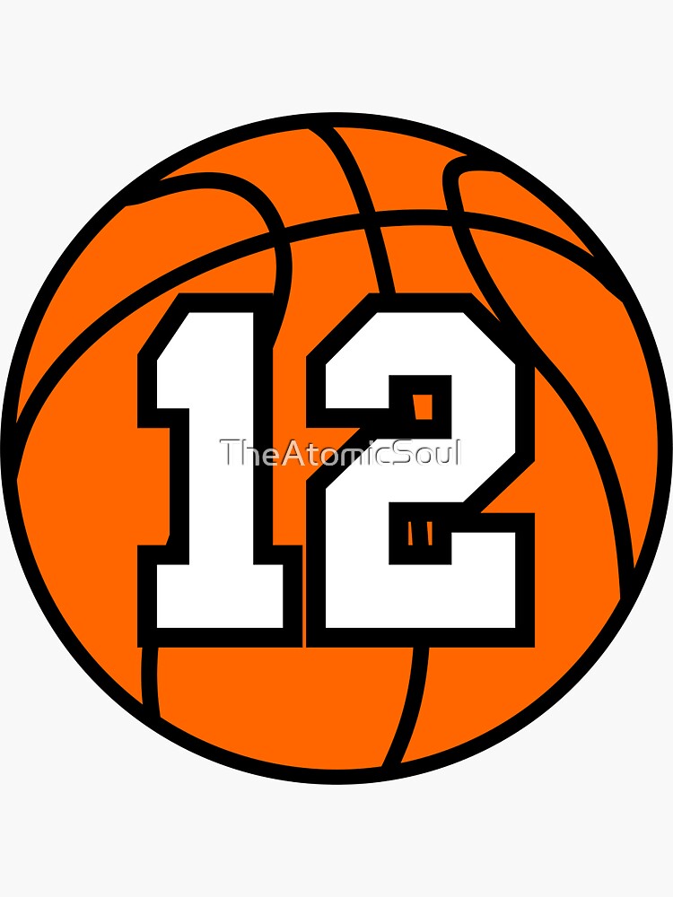 "Basketball 12" Sticker for Sale by TheAtomicSoul | Redbubble