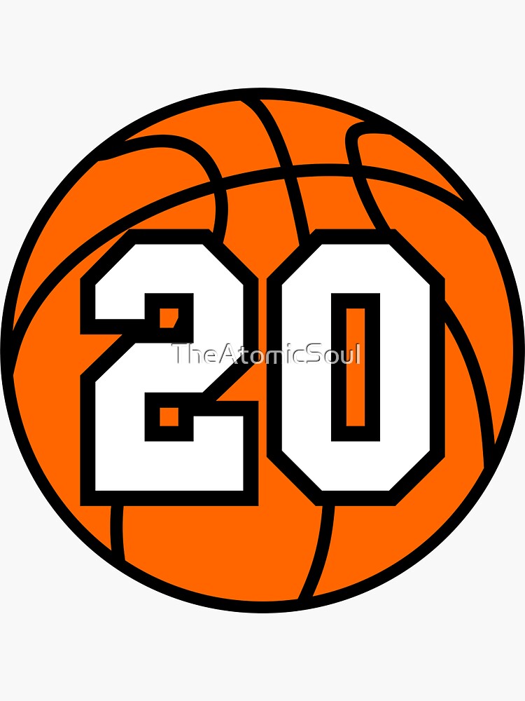"Basketball 20" Sticker for Sale by TheAtomicSoul | Redbubble