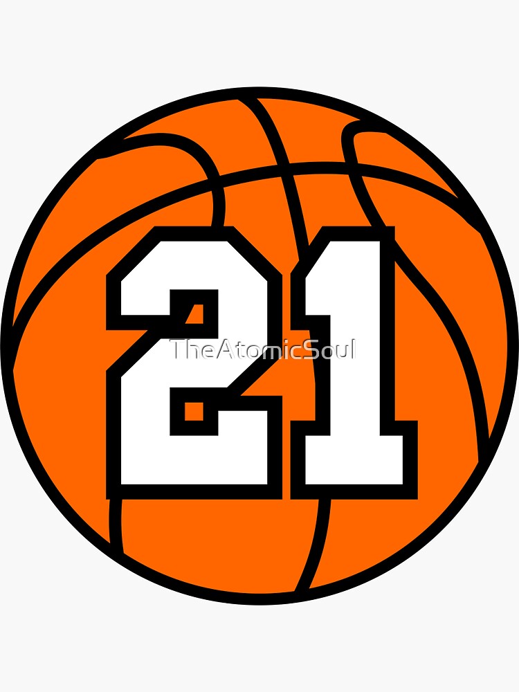 "Basketball 21" Sticker for Sale by TheAtomicSoul | Redbubble