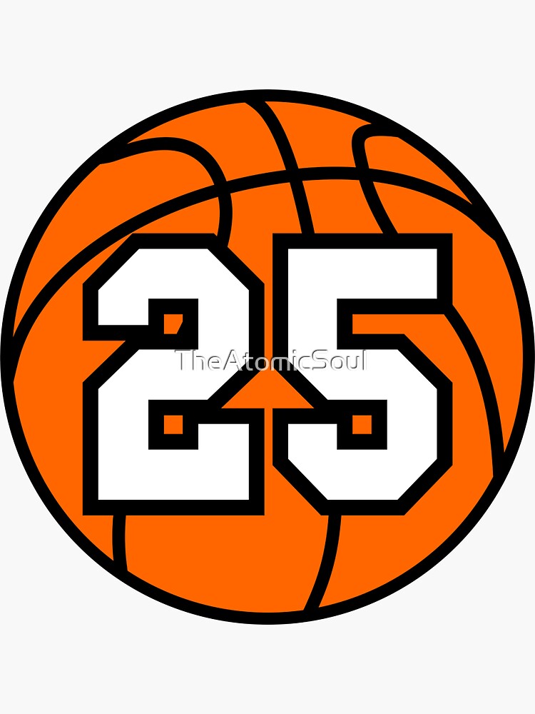 "Basketball 25" Sticker for Sale by TheAtomicSoul | Redbubble