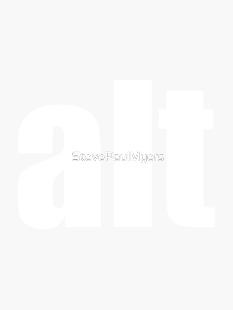 "Alt" Sticker by StevePaulMyers | Redbubble