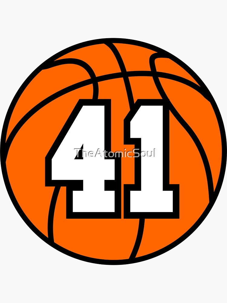 "Basketball 41" Sticker for Sale by TheAtomicSoul | Redbubble