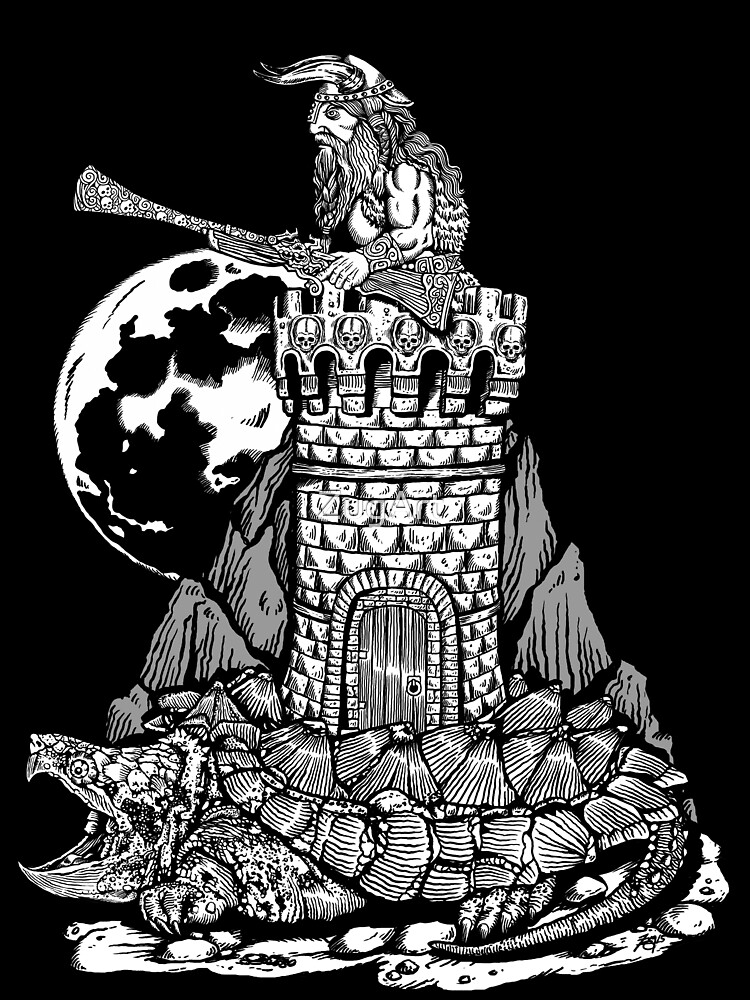 "Viking Castle Turtle" Poster for Sale by ZugArt | Redbubble