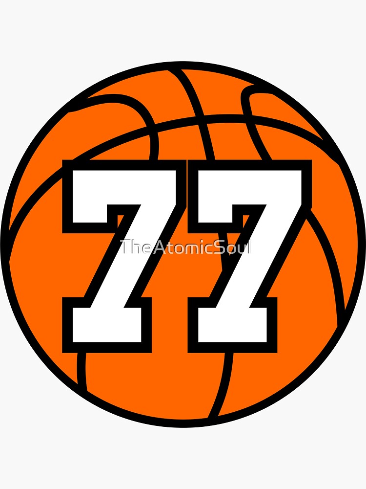 "Basketball 77" Sticker by TheAtomicSoul | Redbubble