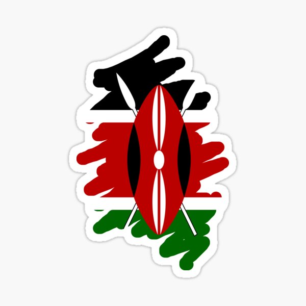 "Kenya Flag" Sticker for Sale by litu | Redbubble
