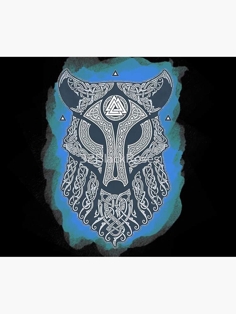 "Fenrir Viking" Tapestry by 32BlackRoses | Redbubble