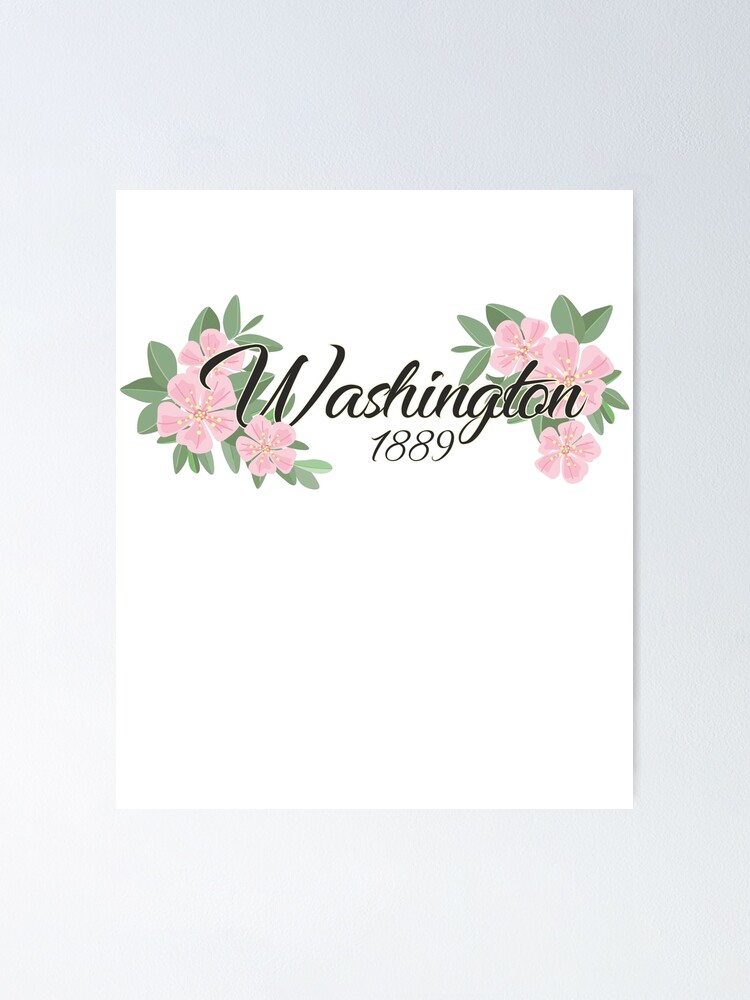 "Washington state" Poster for Sale by oleo79 | Redbubble