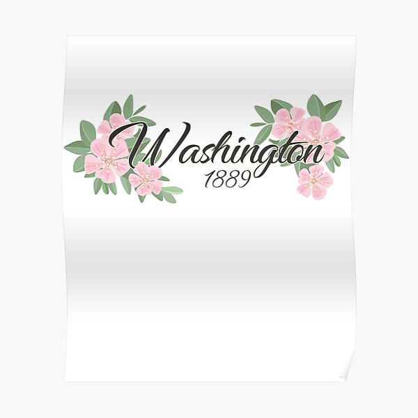 "Washington state" Poster for Sale by oleo79 | Redbubble