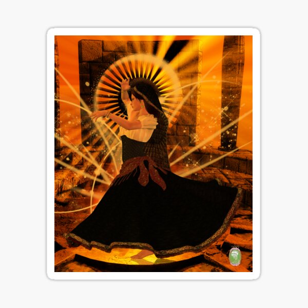 "Fire Dancer" Sticker for Sale by OFWDesigns | Redbubble