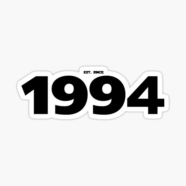 "1994 - STARWARS" Sticker by EstSince2015 | Redbubble