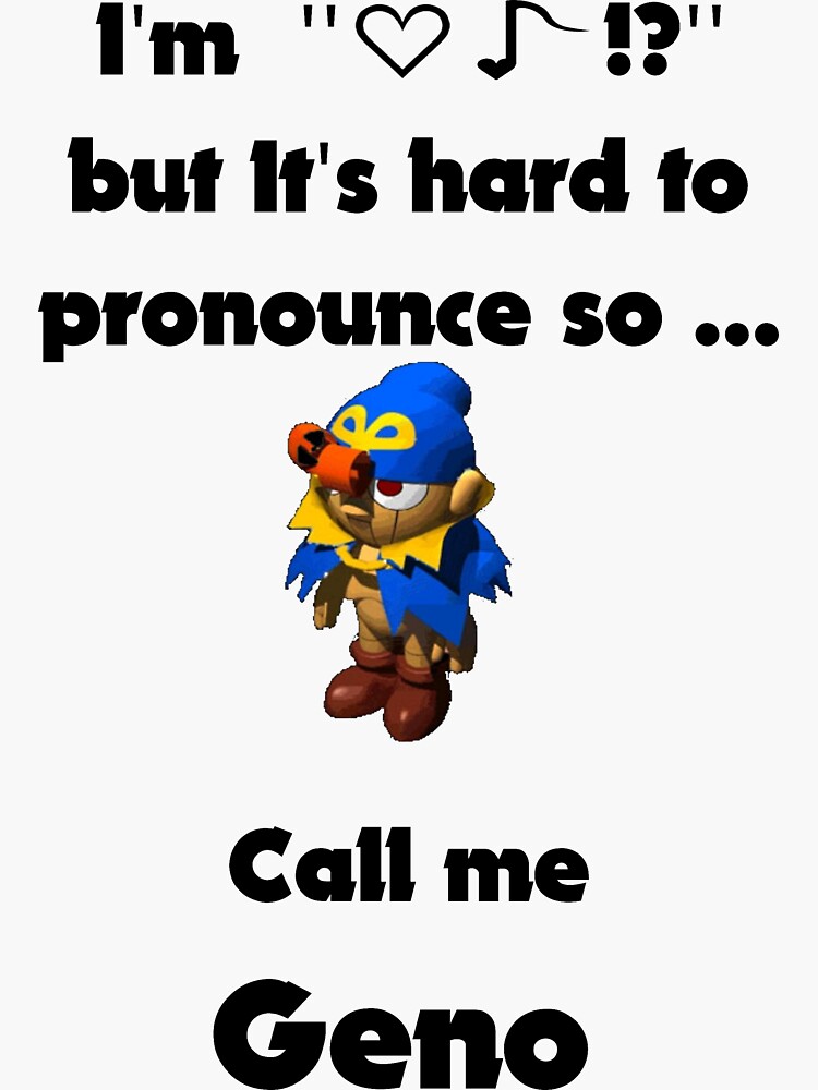 "Geno " Sticker for Sale by Cymunt | Redbubble