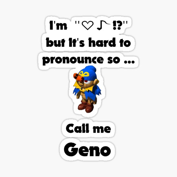 "Geno " Sticker for Sale by Cymunt | Redbubble