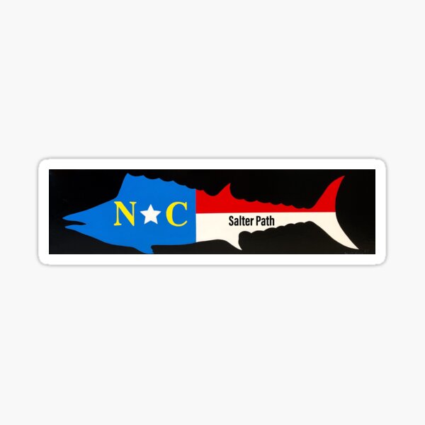 "Salter Path NC Wahoo " Sticker for Sale by barryknauff | Redbubble