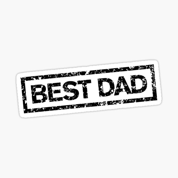 "Best Dad Stamp two color" Sticker for Sale by theshirtshops | Redbubble