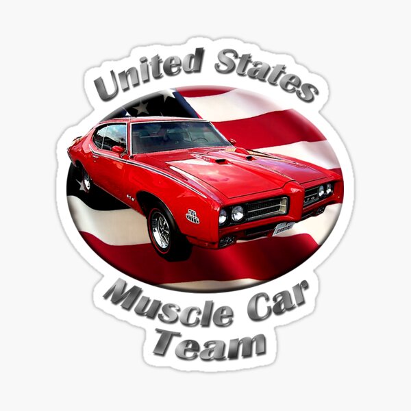 "Pontiac GTO Muscle Car Team" Sticker by hotcarshirts | Redbubble