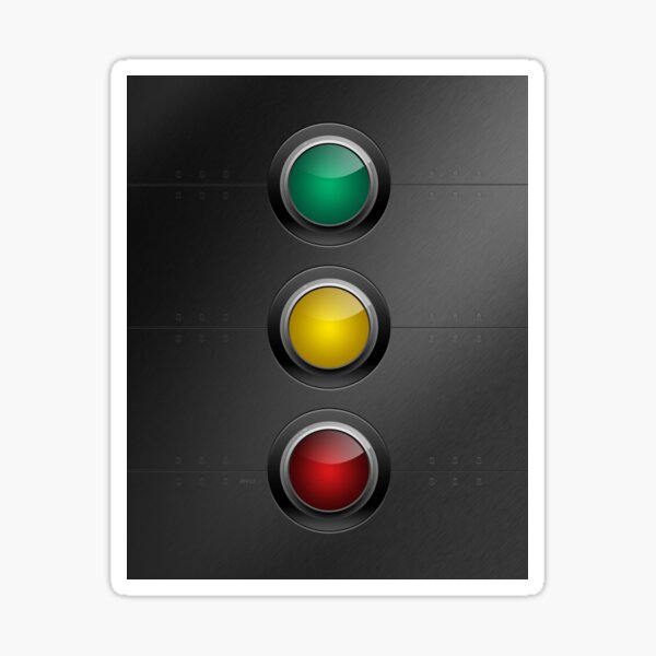 "Traffic Lights" Sticker for Sale by perkinsdesigns | Redbubble