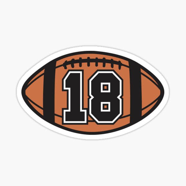Number 18 Stickers | Redbubble