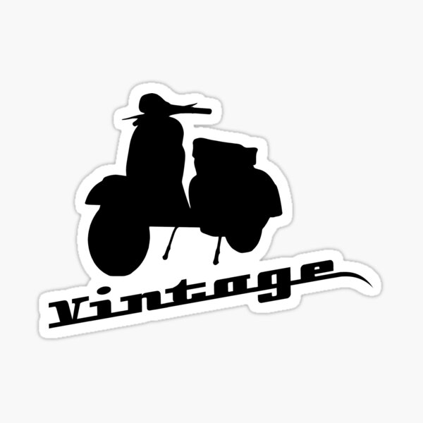 Sticker: Vespa Vintage | Redbubble