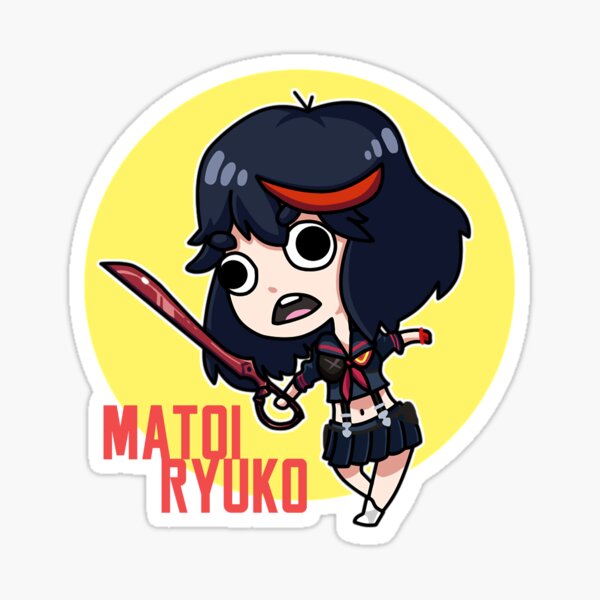"Matoi Ryuuko" Sticker for Sale by hycyanic | Redbubble