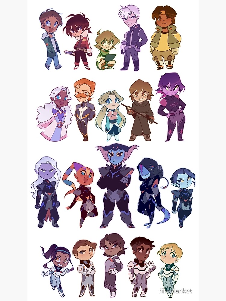 "voltron chibis" Poster for Sale by fiireblanket | Redbubble
