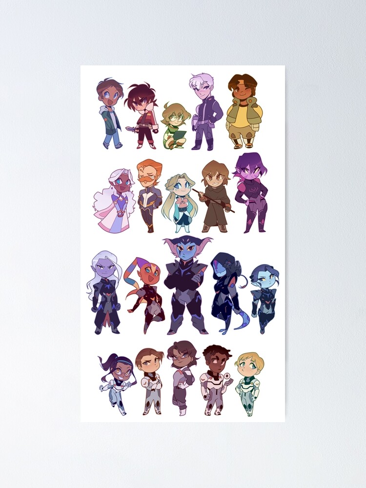 "voltron chibis" Poster for Sale by fiireblanket | Redbubble