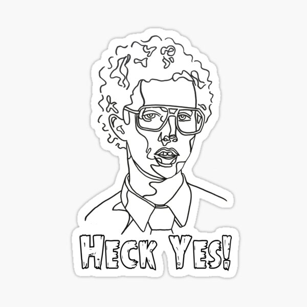 "Heck Yes!" Sticker for Sale by dairymary | Redbubble