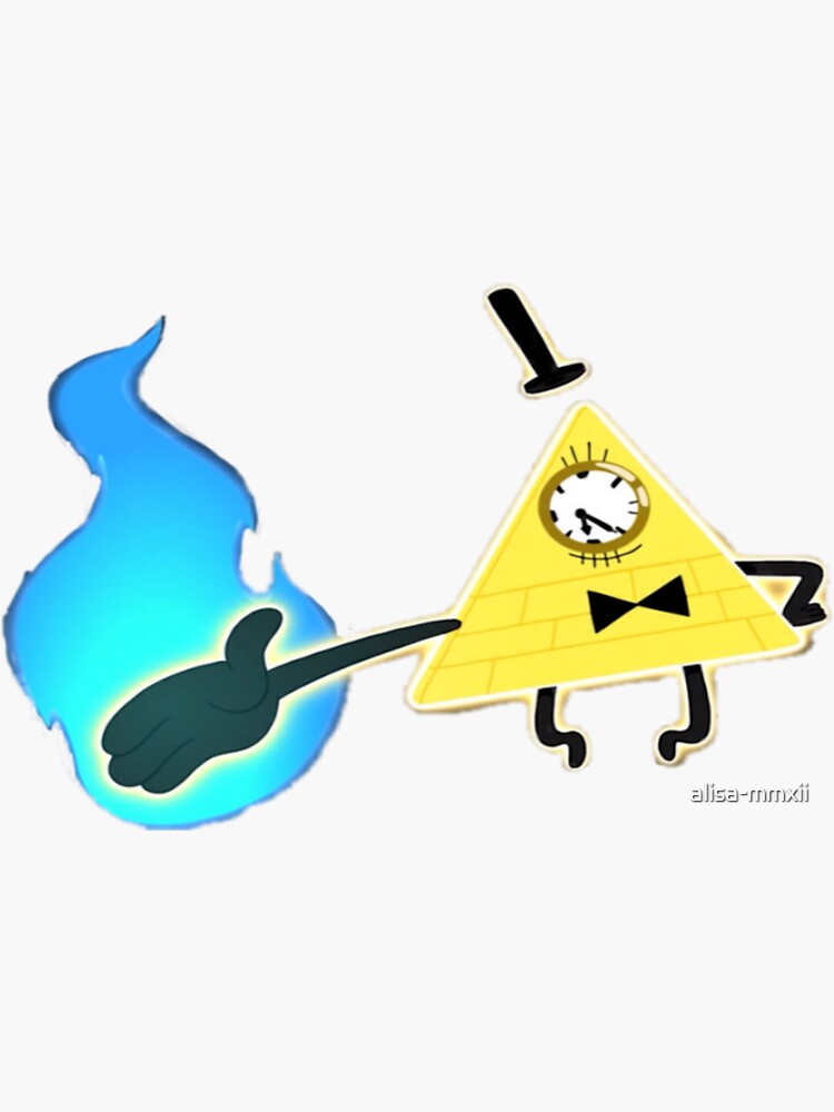"Bill Cipher - 'Tick-Tock Kid'" Sticker for Sale by alisa-mmxii | Redbubble