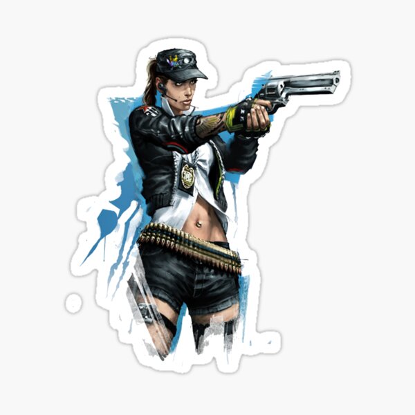 "APB Reloaded Cool Enforcer Girl" Sticker by FelixxGhost | Redbubble