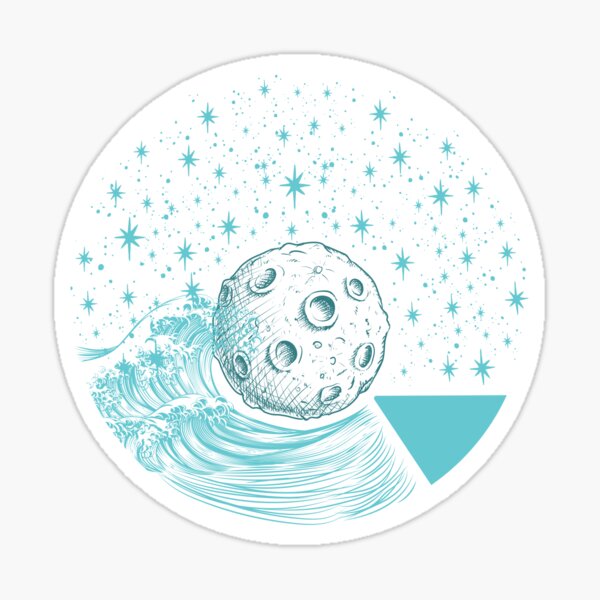 "Primal Tides -" Sticker for Sale by anomalyshirts | Redbubble