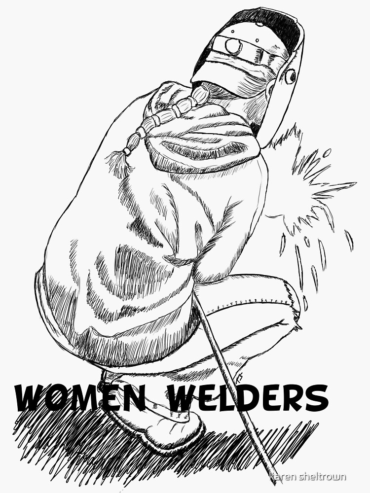 "women welders" Sticker for Sale by karen sheltrown | Redbubble