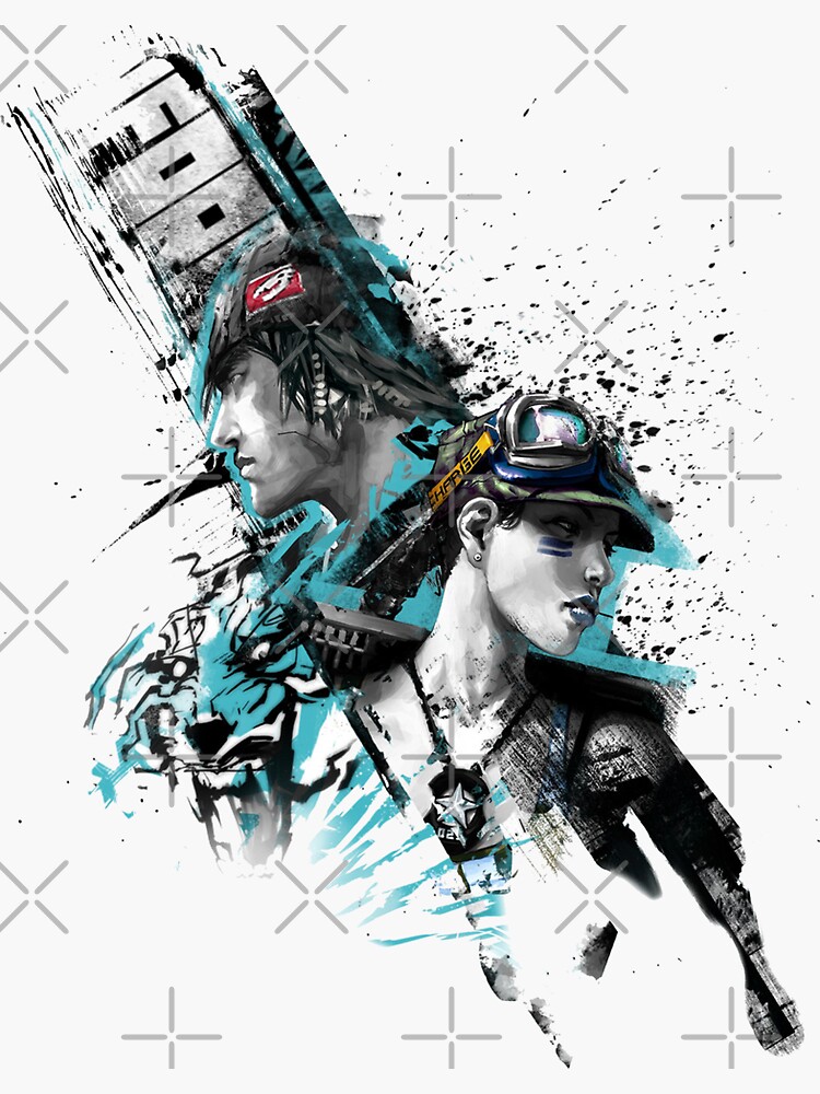 "APB Reloaded Cool Enforcer Boy and Girl" Sticker for Sale by ...